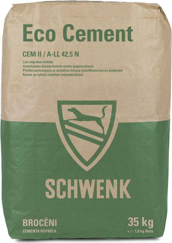 Tsement SCHWENK Eco Cement CEM II/A-LL 42.5 N - SAKRET