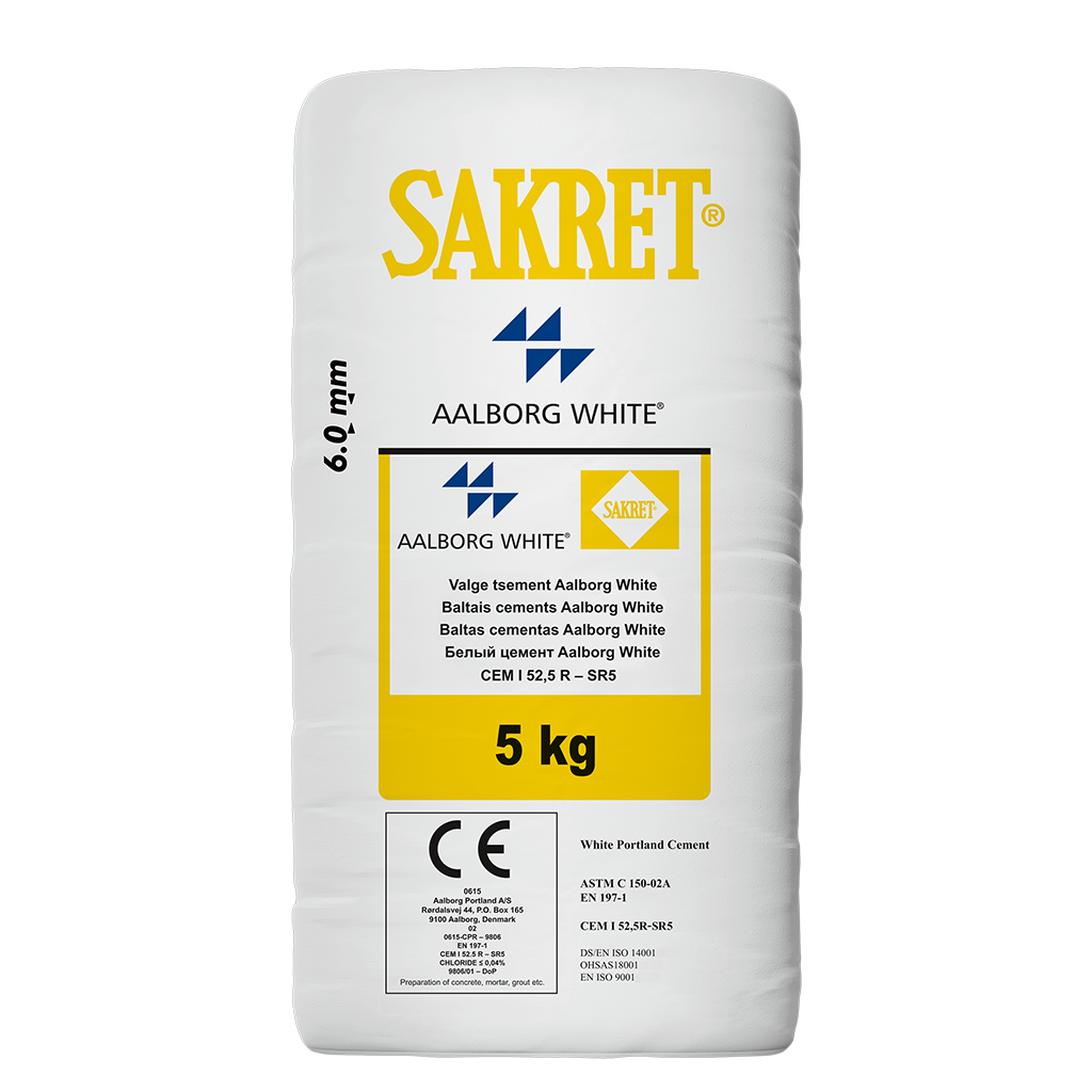 CEM I 52,5 N Valge tsement AalborgWhite - SAKRET